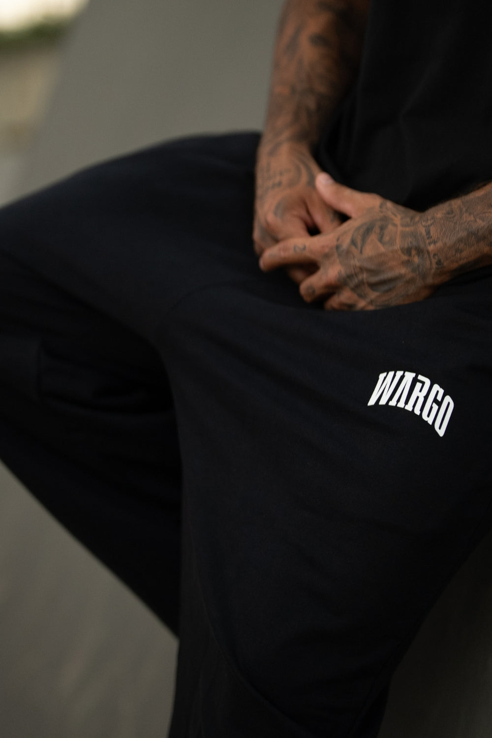Baggy para Gym Negro | 12/25 Drop Wargo